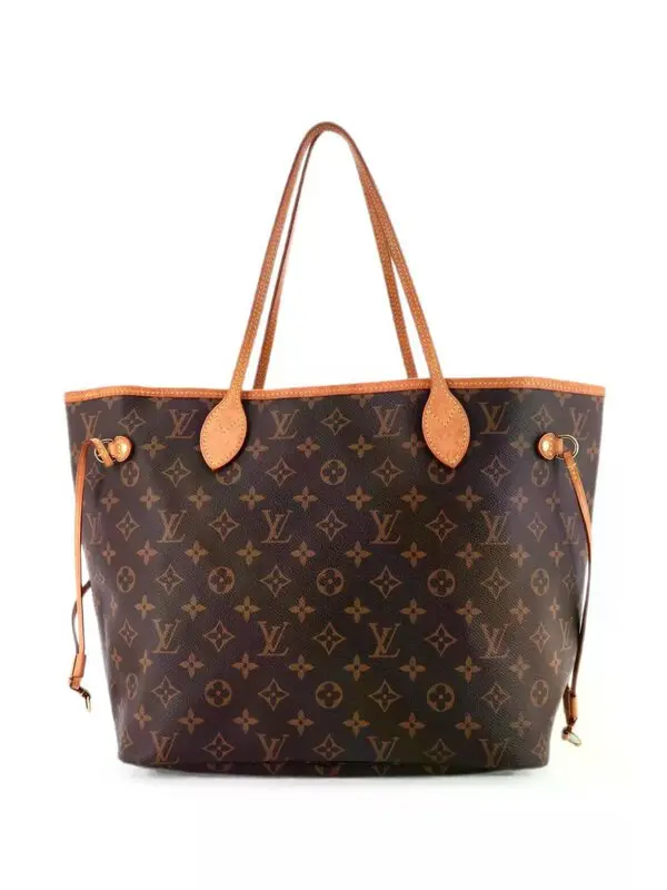 LOUIS VUITTON Neverfull Nm Monogram Canvas Mm Tote Bag - Brown