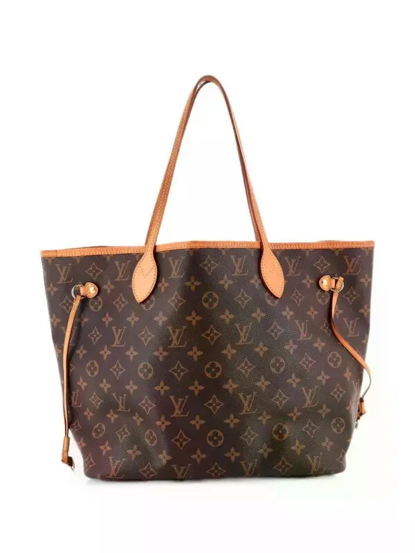 LOUIS VUITTON Neverfull Nm Monogram Canvas Mm Tote Bag - Brown