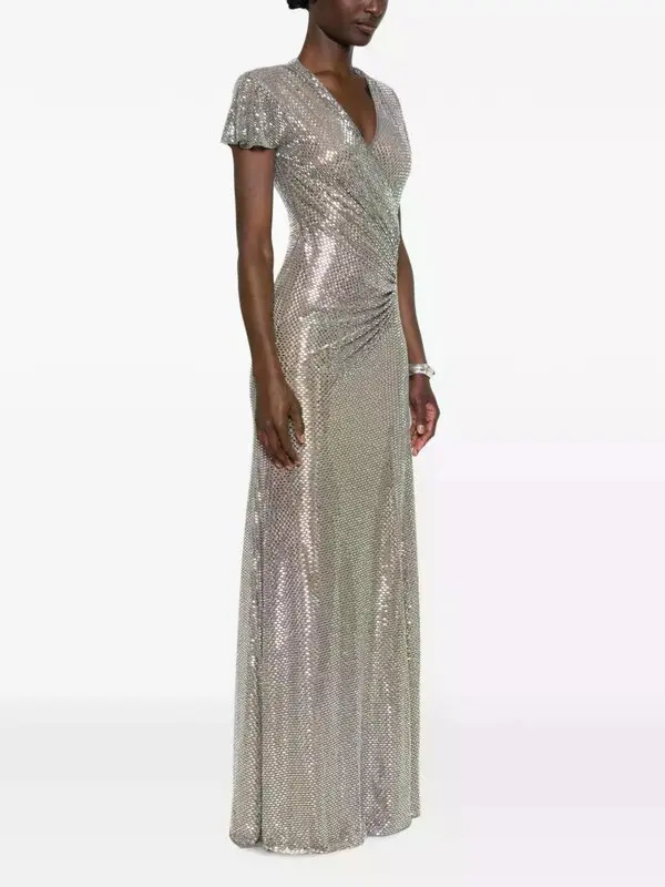 SELF-PORTRAIT Rhinestone-embellished Maxi Dress