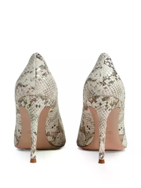 Roberto Festa Elais Snake-effect Leather Heeled Pumps