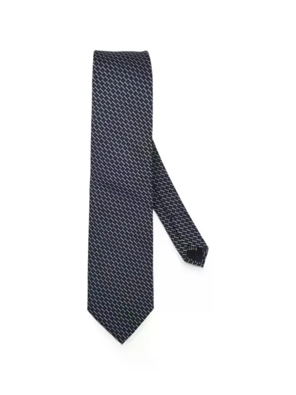 Pal Zileri Geometric Pattern Silk Neck Tie