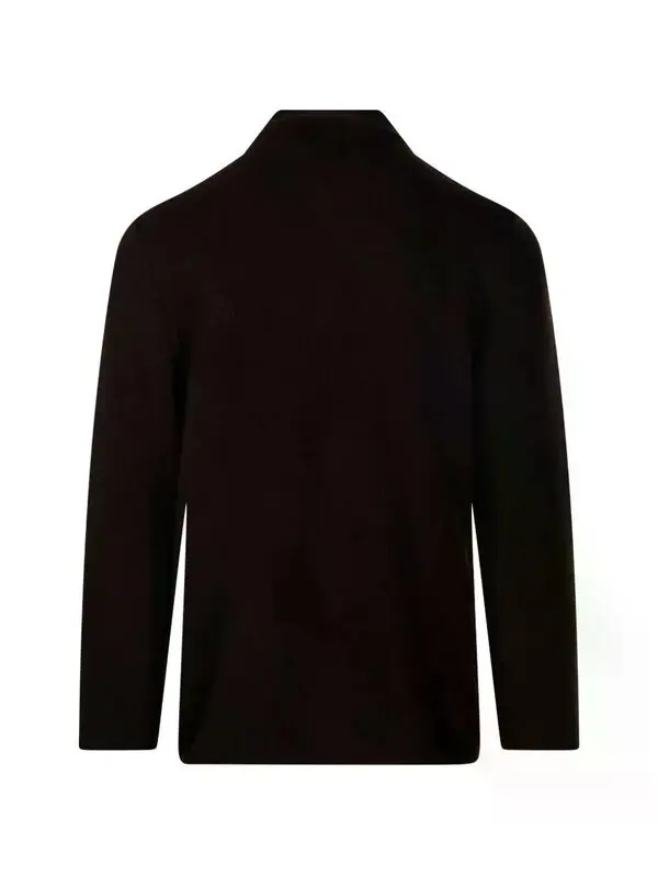 LARDINI Button-up High-neck Coat