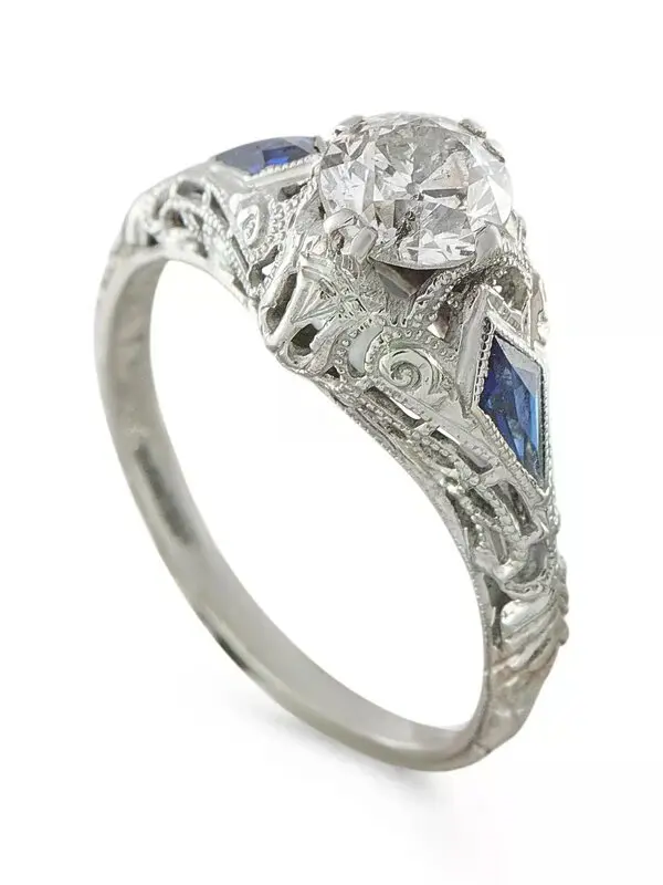LB EXCLUSIVE Diamond And Sapphire Ring - Silver