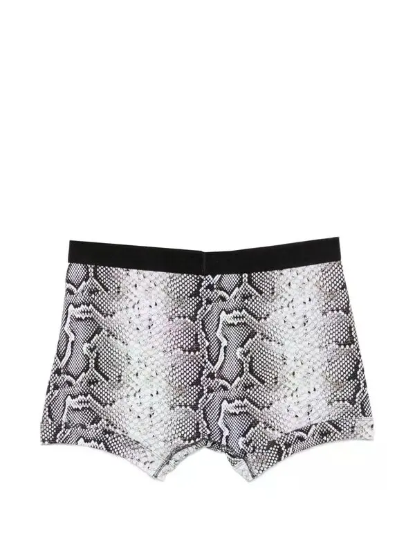TOM FORD Snake-print Logo-waistband Boxers - White