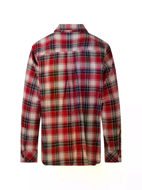 P.a.r.o.s.h Check-print Crystal-embellished Shirt