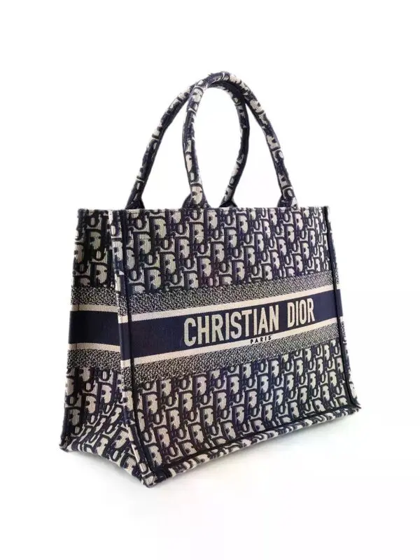 Dior Book Oblique Canvas Medium Tote Bag