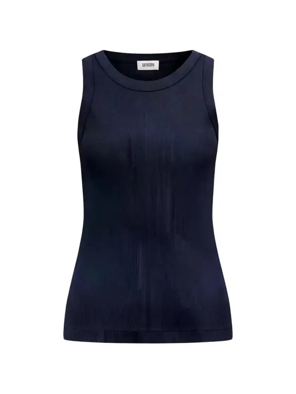DRYKORN Olina Ribbed-knit Tank Top - Blue