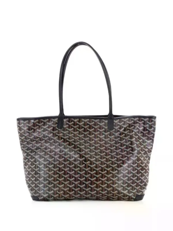 Goyard Artois Tote Coated Canvas Mm Shoulder Bag - Black