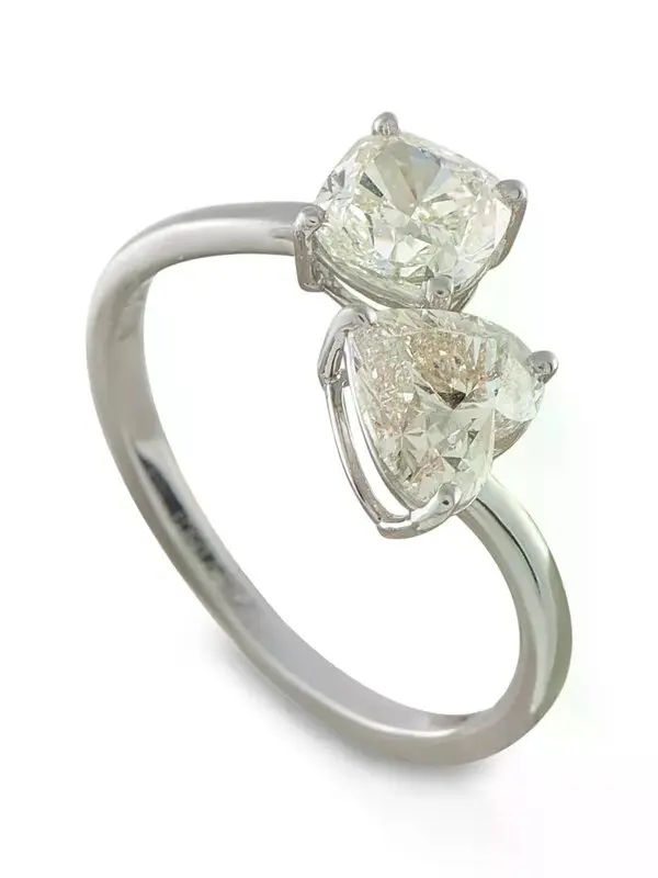 LB EXCLUSIVE Toi Et Moi Diamond Ring - Silver