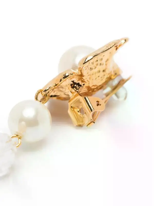 Alessandra Rich Tone Faux-pearl Drop Earrings
