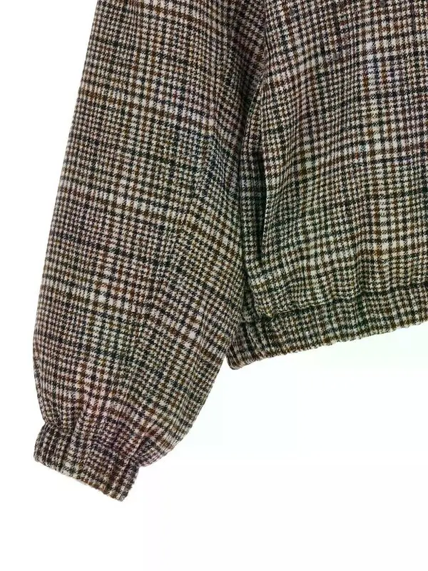 Brunello Cucinelli Sequin-embellished Check Bomber Jacket