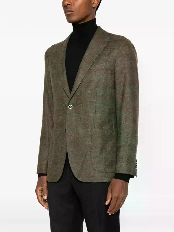Boglioli Check-pattern Notched-lapel Jacket