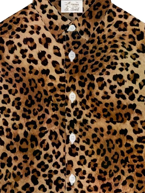 MC2 SAINT BARTH Brigitte Leopard-print Shirt