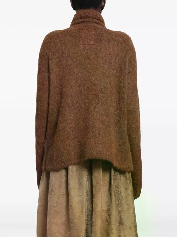 UMA WANG Wrap-effect Turtleneck Sweater