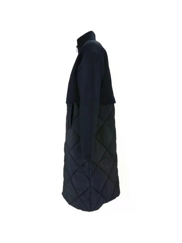 K-WAY Quilted Wool-blend Parka Coat