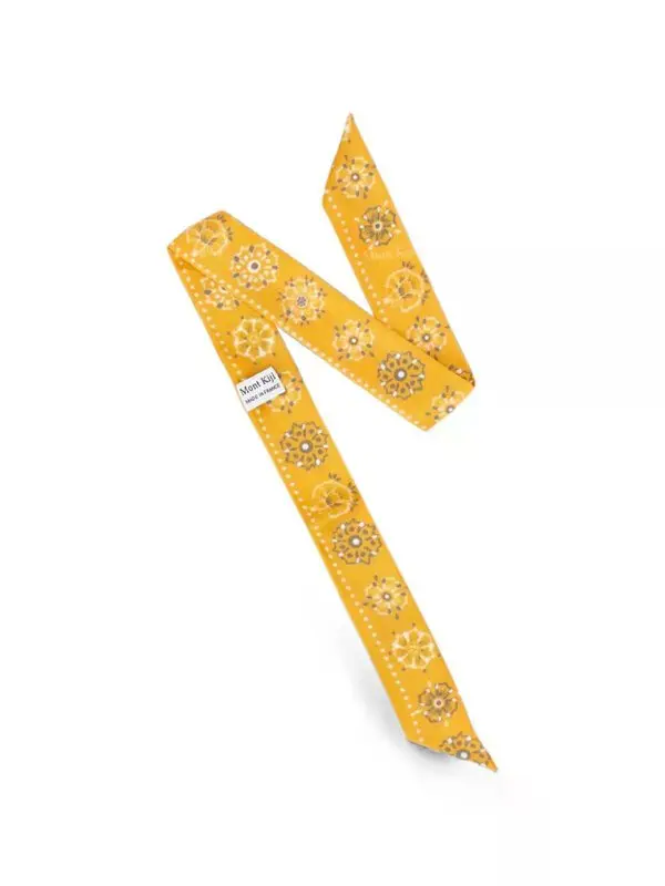 MONT KIJI Silk Wristband - Yellow