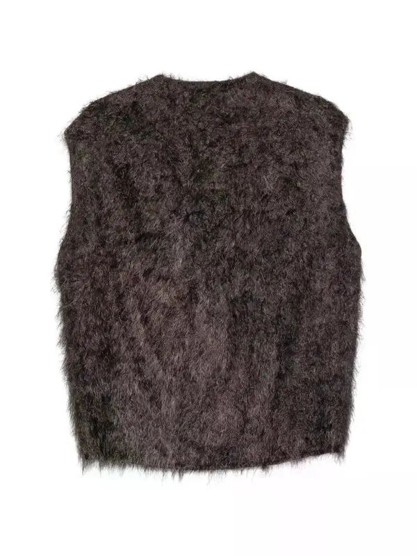 ALYSI Brushed Effect V-neck Gilet