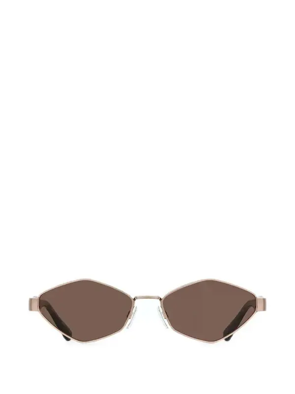 Moschino Geometric-frame Tortoiseshell-effect Sunglasses