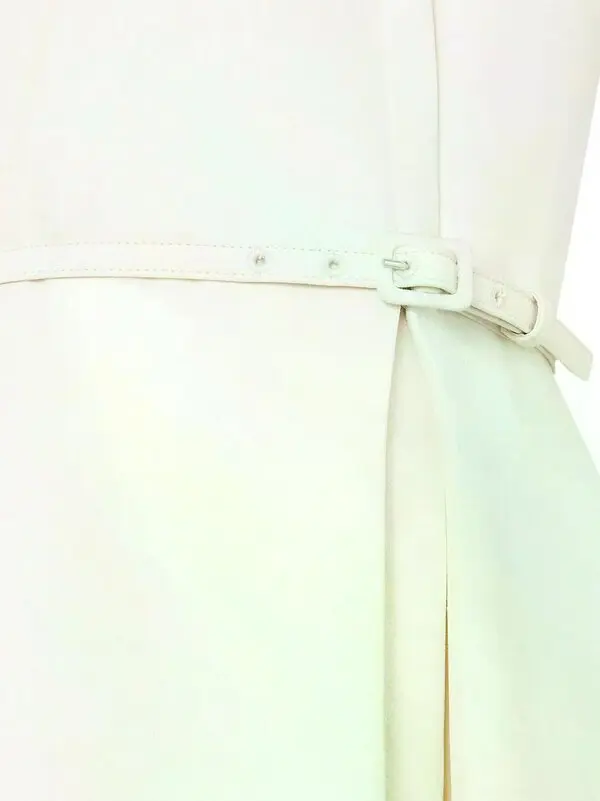 Fendi Ivory Wool And Silk Dress