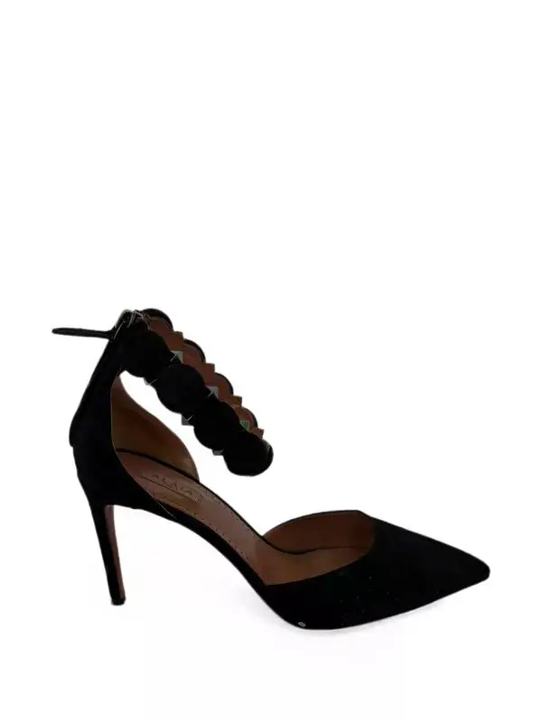 Alaïa La Bombe Studded Pointed Toe Stiletto Sandals - Black