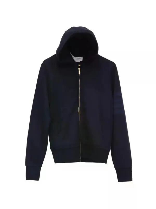Thom Browne 4-bar Zip-up Hoodie