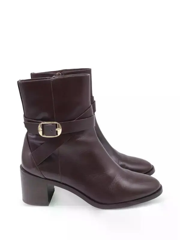 STUART WEITZMAN Buckled Zip-up Ankle Boots