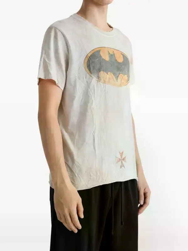 SAITOS Batman Graphic-print Distressed T-shirt