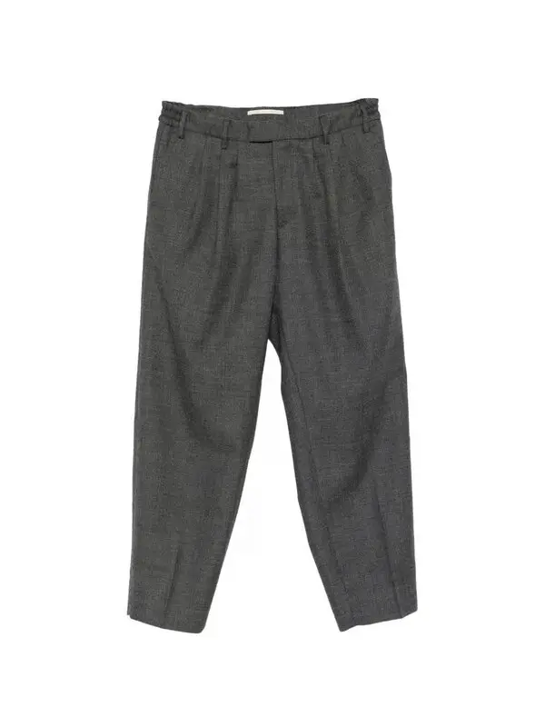 BRIGLIA 1949 Pleated Straight-leg Trousers - Grey