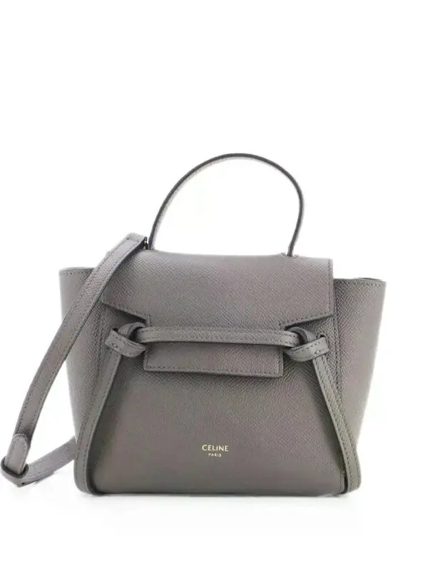 Celine Belt Bag Textured Leather Pico Shoulder Bag