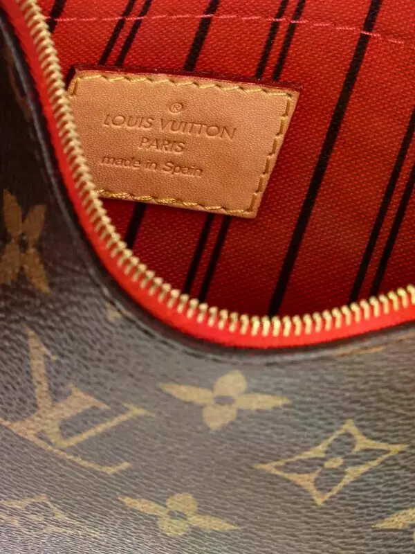 LOUIS VUITTON Neverfull Pochette Monogram Canvas Large Pouch - Brown