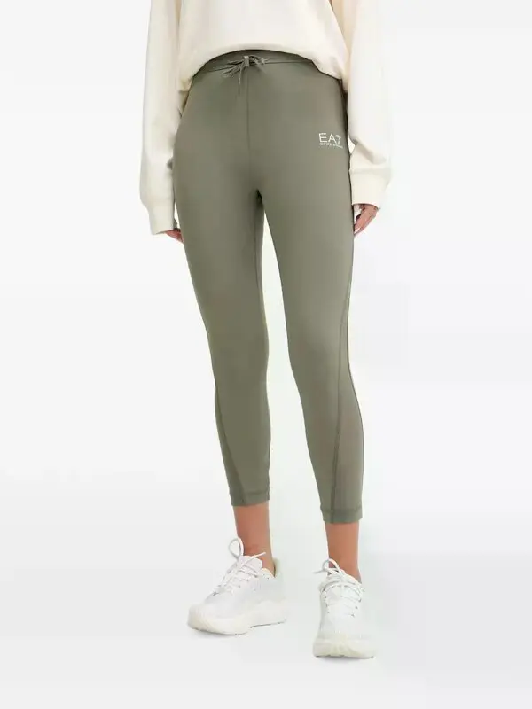 EA7 Logo-print Drawstring-waist Leggings