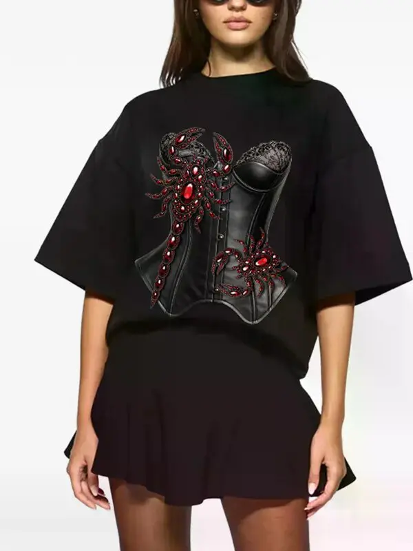 HAMZA Scorpion-print T-shirt