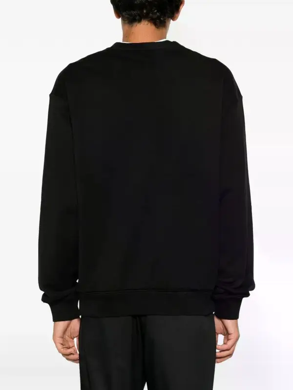 Dolce & Gabbana Logo Plaque Crew Neck Sweater