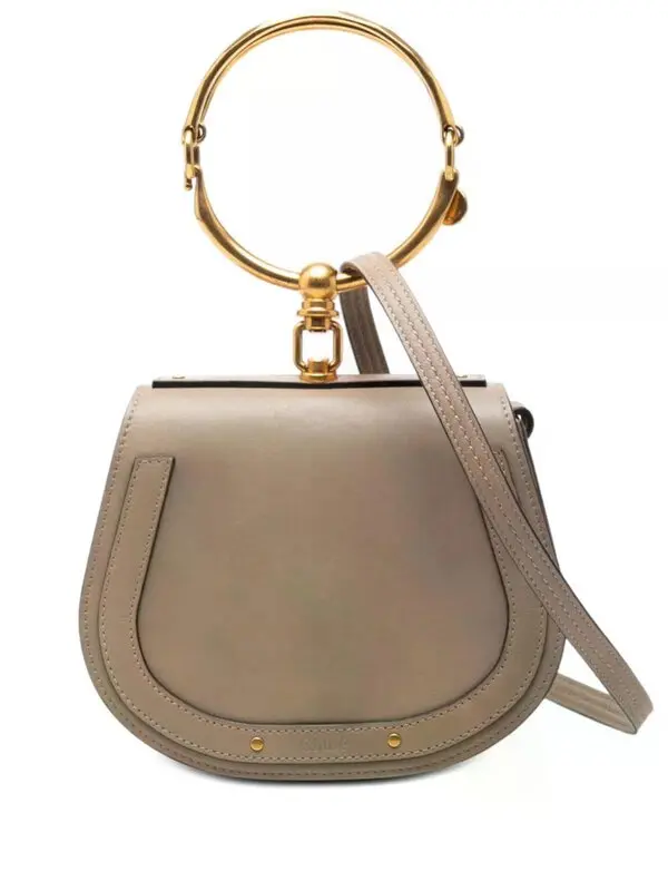 Chloé 2017 Small Leather Nile Bracelet Satchel - Brown