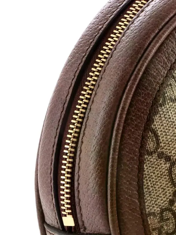 Gucci Ophidia Round Gg Coated Canvas Mini Backpack