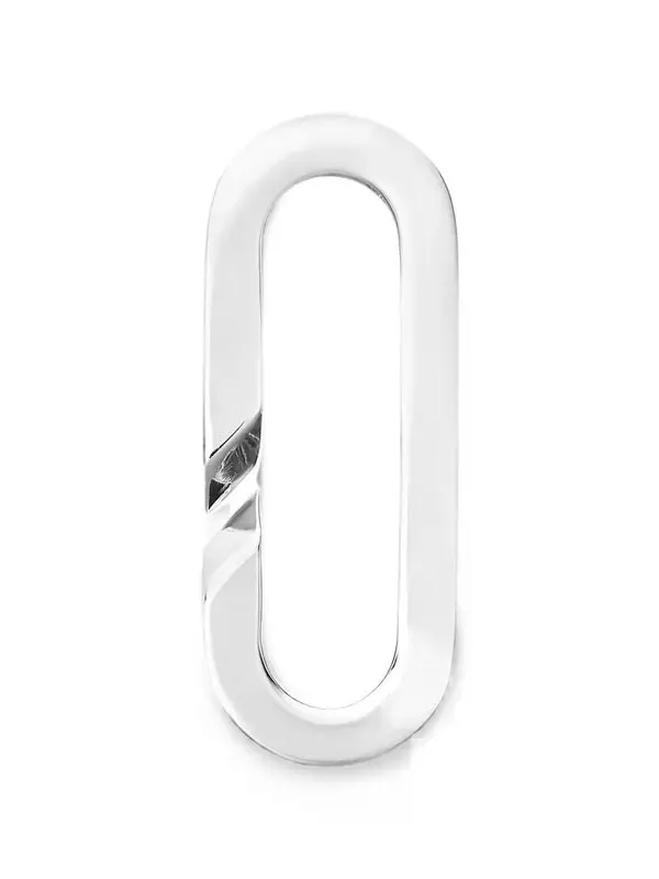 BIZZOTTO GIOIELLI 18k White Gold Open-link Paperclip Pendant - Silver