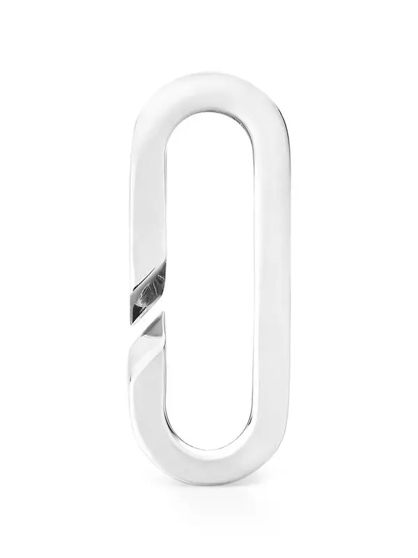 BIZZOTTO GIOIELLI 18k White Gold Open-link Paperclip Pendant - Silver