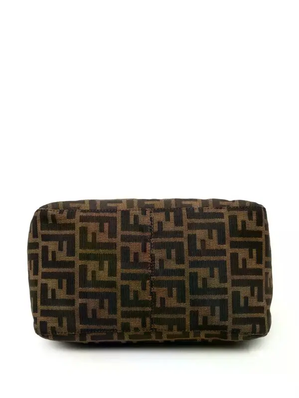 Fendi 20th Century Zucca Canvas Double Flap Mamma Shoulder Bag - Brown