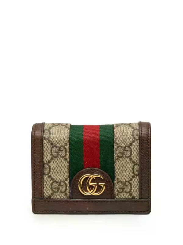 Gucci 2016-2026 Gg Supreme Web Ophidia Wallet Small Wallets