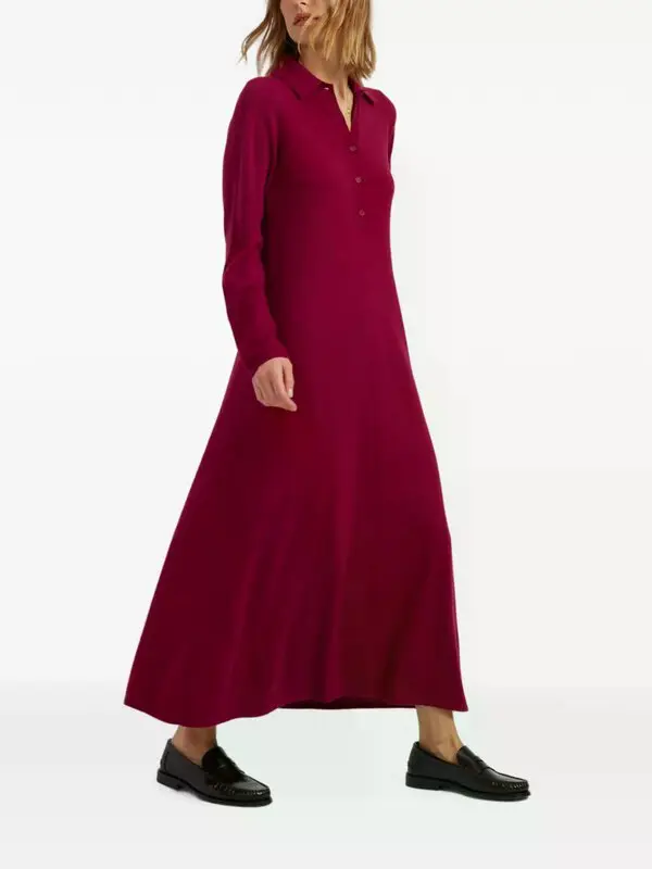 Chinti & Parker A-line Maxi Polo Dress - Pink