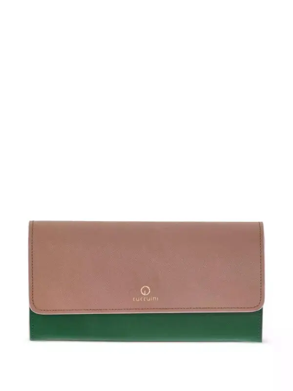 GIANNI CUCCUINI Saffiano-leather Foldover Wallet