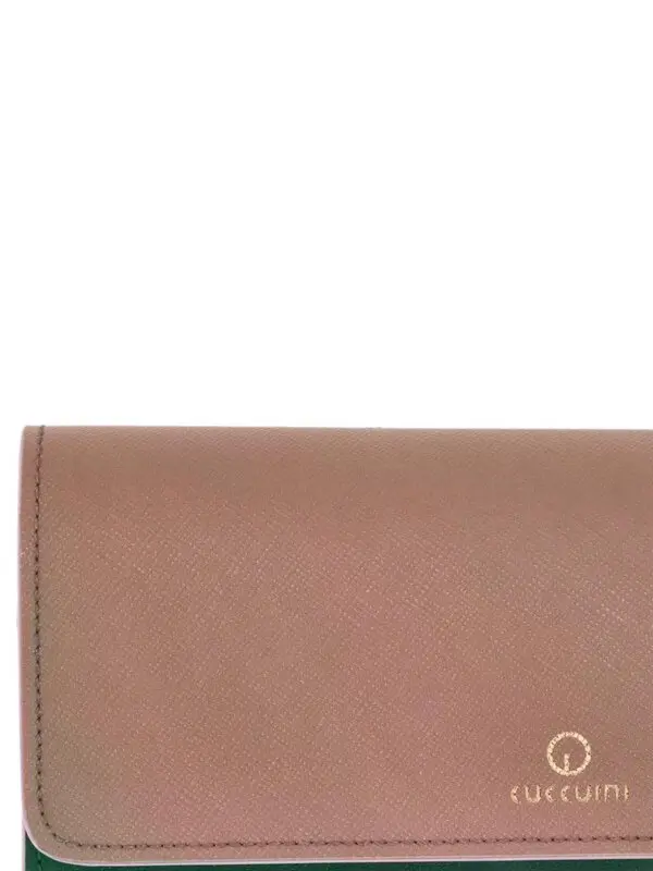 GIANNI CUCCUINI Saffiano-leather Foldover Wallet
