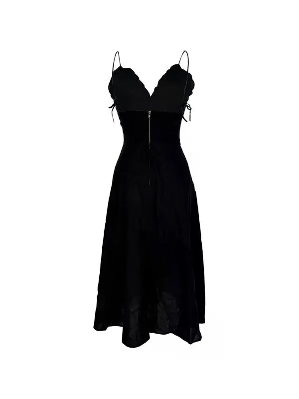 REFORMATION V-neck Button-front Dress