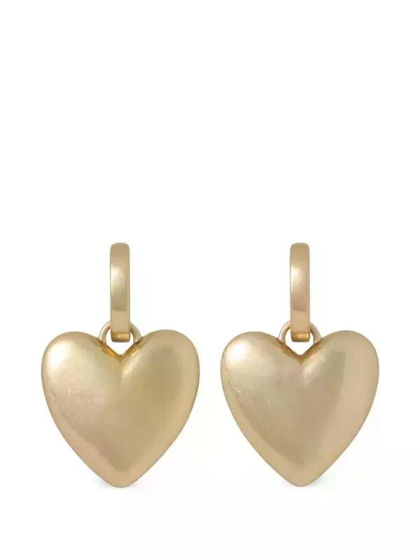 ROXANNE ASSOULIN Token Heart Drop Earrings - Gold
