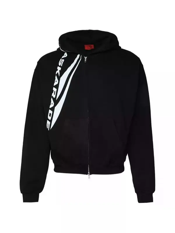 LA MASKARADE Logo-print Zip-up Hoodie