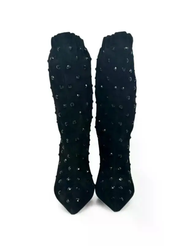 Red Valentino Rockstud Suede Boots