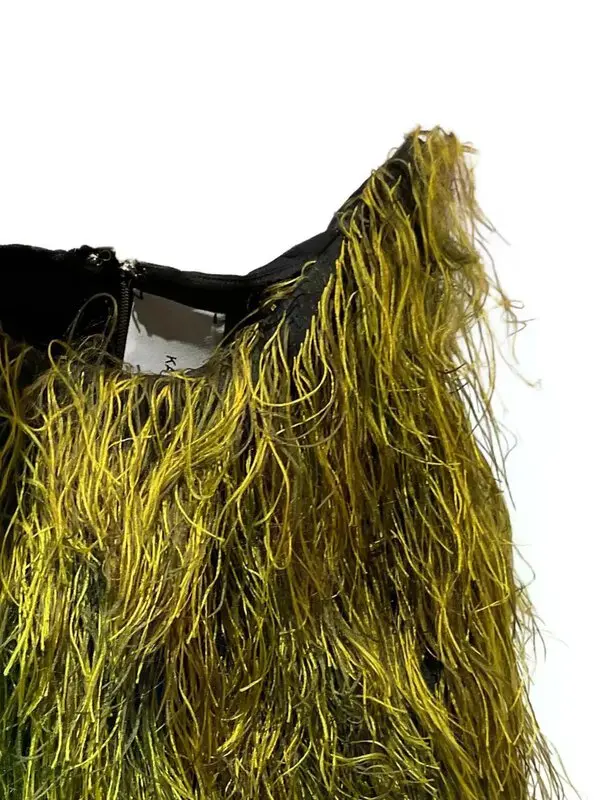 KATA SZEGEDI Feather-effect Cropped Top