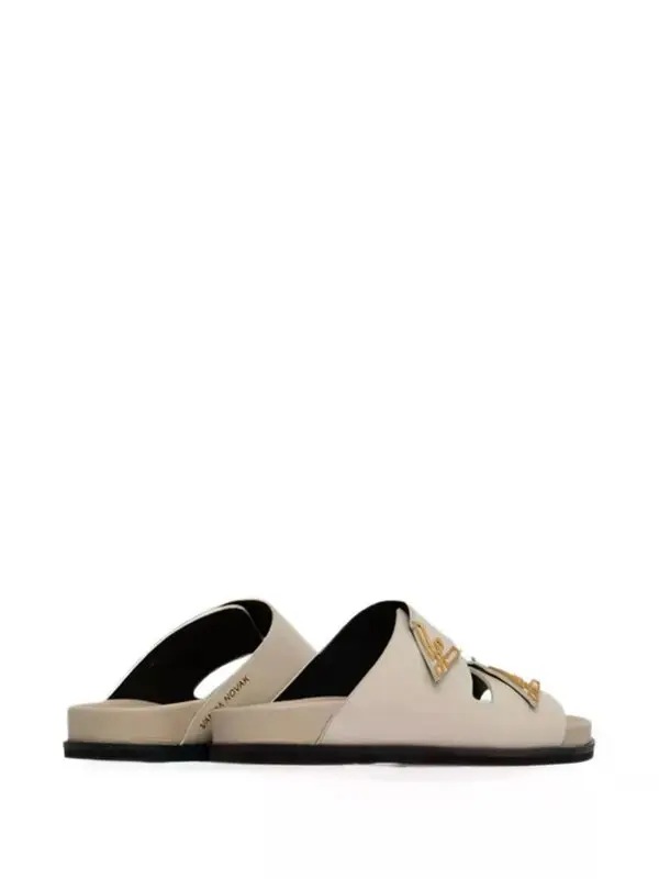 VANDA NOVAK Sandy Logo-plaque Double-strap Sandals