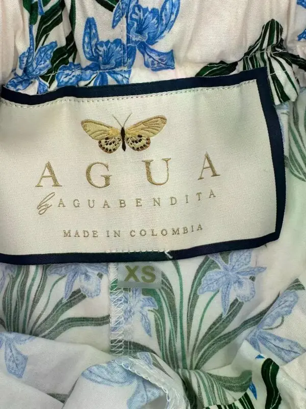 Agua Bendita High-waisted Floral Print Shorts