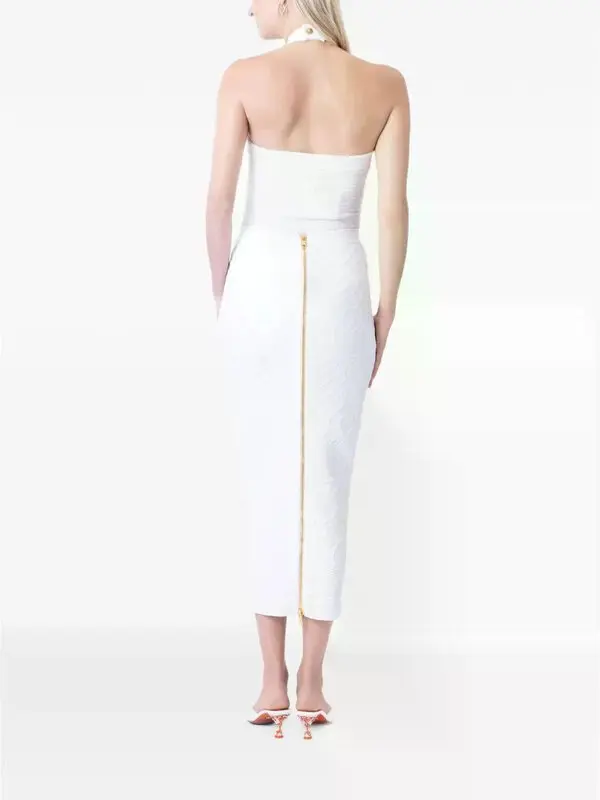 Balmain Jacquard-knit Pencil Skirt